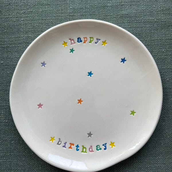 Personalized Celebration Plate, Dessert Plate, Special Day Plate, Your ...