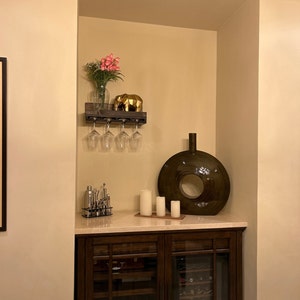 Wood Wine Rack Shelves the Ryan Wall Mounted Shelf & - Etsy