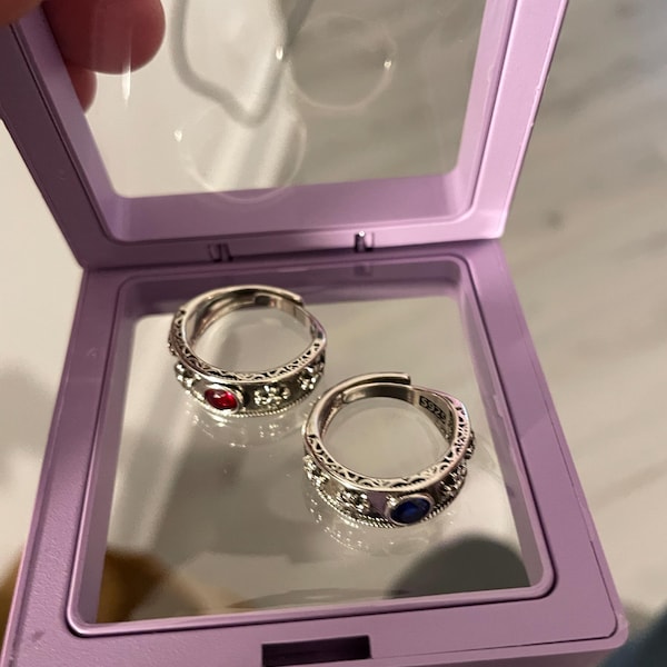 Howls Moving Castle Ring Set, Anime Ring, Couple Ring, Jewellery Ring ...