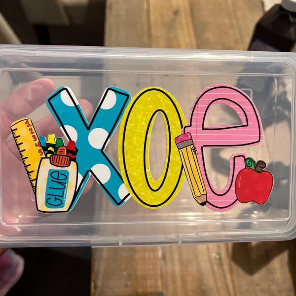 Personalized Pencil Boxes - Pencil Pouch - Pocket Folder With Prongs ...