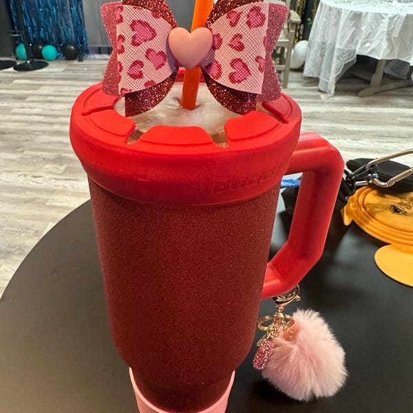 Black Glitter Straw Bow Straw Bow Topper Starbucks Straw Accessory ...