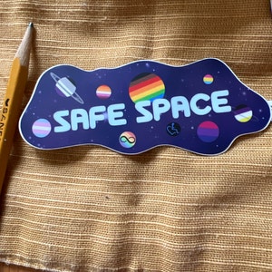 Safe Space Neurodiversity LGBTQ Ally Vinyl Decal Sticker - Etsy
