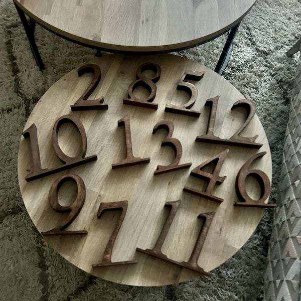 Rustic Table Numbers 1 - 100 for Farmhouse Weddings, Elegant Wood Table ...