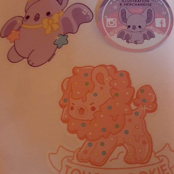 Tough Cookie Circus Lion - Cute Kawaii Vinyl Sticker | Laptop Sticker ...