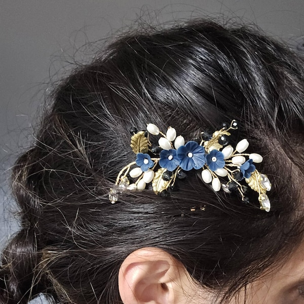 Royal Blue Crown Royal Blue Tiara Gothic Crown Wedding Tiara Bridal ...