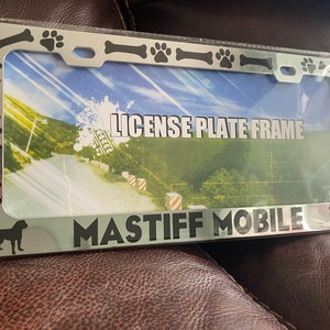 Save a Life Adopt a Rescue Dog License Frame With a Heartfelt Message ...