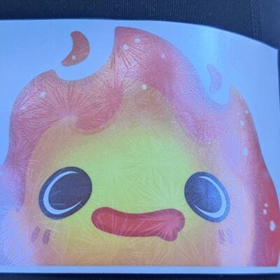 Derpy Fire Holographic Anime Game Chibi Car Laptop Vinyl Decal Sticker ...