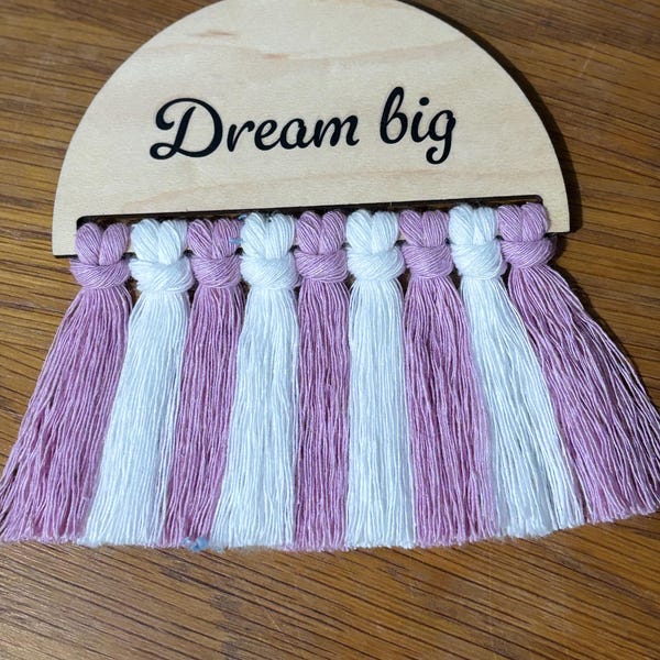 Macrame Blanks - Semi Circle / Macrame Mobile / Nursery Shapes / Wooden ...