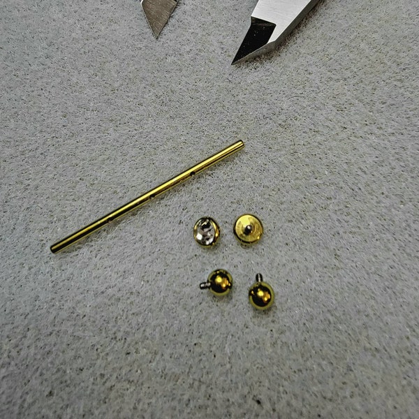 14G Titanium Pearlescent Internally Threaded Screw Top Attachment ...