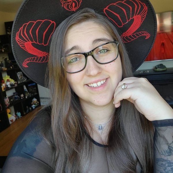 Demonic Fedora Hat Witch - Etsy