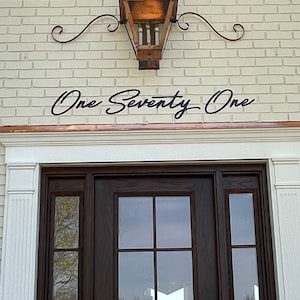 Script Address Sign ,script House Numbers, Custom House Numbers Sign ...