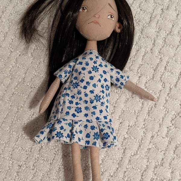 Mini Man Rag Mustache Doll, Fabric Bearded Guy Doll, Man Beard Doll ...