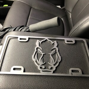Hog / Red Wolf License Plate | Etsy