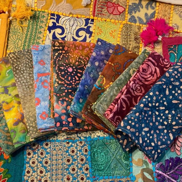 Colorful Batik Print Napkins- Double Sided Napkins - 100% Cotton Dinner ...