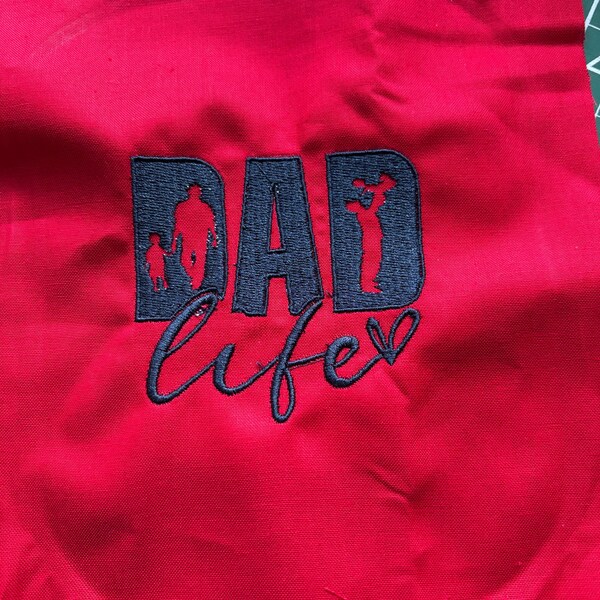 Dad Life Embroidery Designs, Dad Embroidery Pattern, Father's Day ...