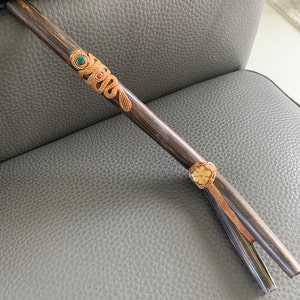 Shaman's Talking Stick Made of Chonta Wood Decorated - Etsy