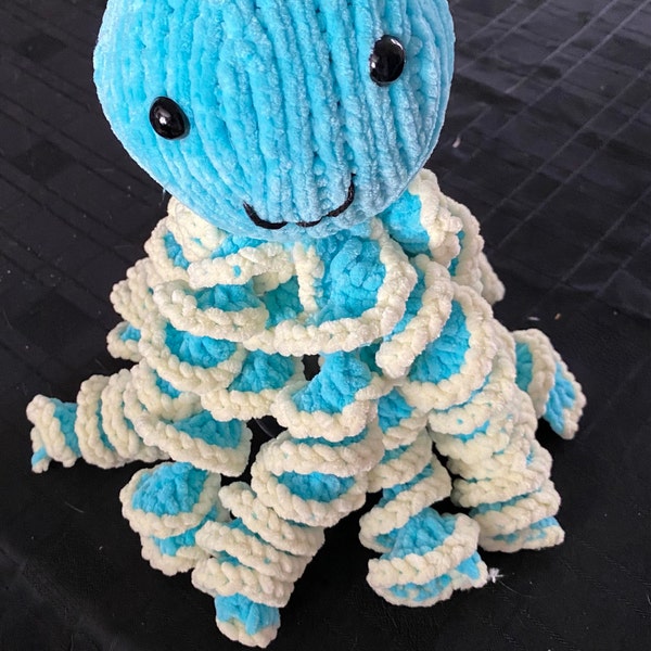 PDF Knitting Pattern Octopus Toy Spiral Legs Flutterby Chunky ( Bulky ...