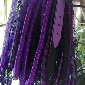 Cyberlox Dread Goth Red Black Redweb Metallic Hair Falls | Etsy