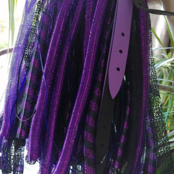 Cyberlox Dread Goth Purple Black Purpleweb Hair Falls - Etsy