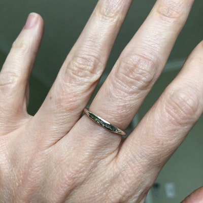 Hidden Gems Ring, Raw Gems Silver Ring, Anniversary Ring, Stackable ...