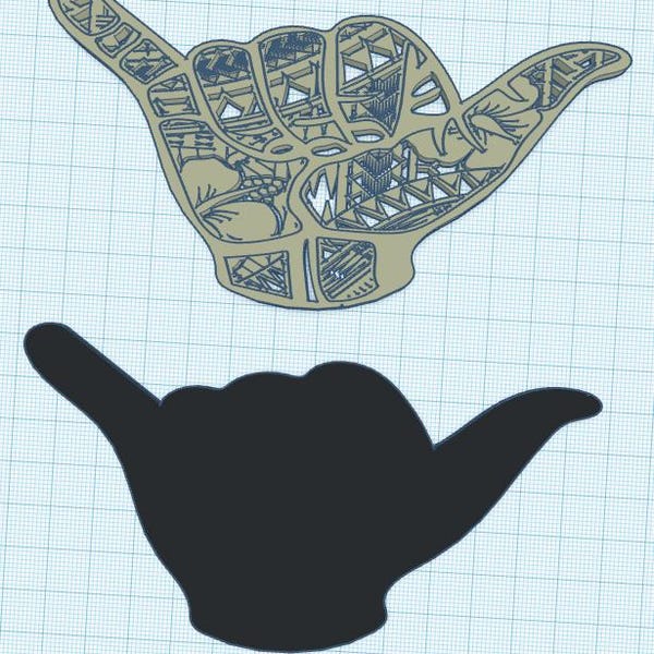 Polynesian Tribal Shaka Sign SVG and PNG Graphic | Samoan Tribal Design ...