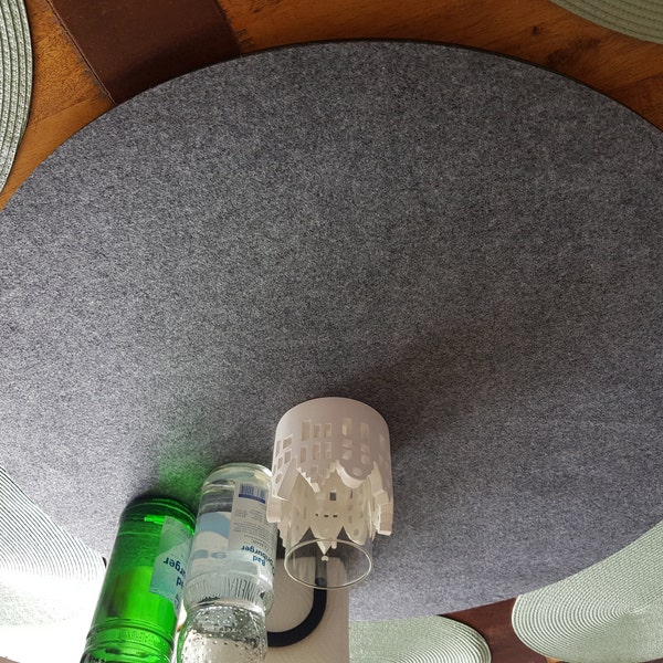 Large Round Pad/ Felt Table Cover/ Customizable Sizing - Etsy