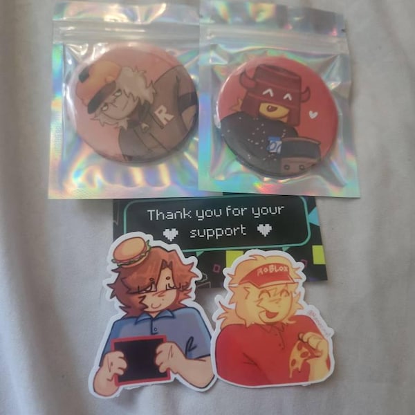 ROBLOX FORSAKEN Pin Back Buttons - C00lkidd Bluudud Two Time Chance ...