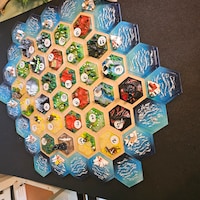 3D Printed Custom Catan City & Settlement the Lord of the Rings Themed ...