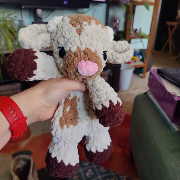 Crochet Baby Goat Lovey Pattern – Greta, No-sew Amigurumi (PDF Pattern ...