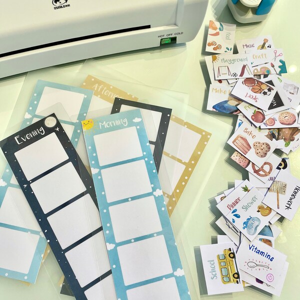 Visual Schedule Kids Daily Routine Chart 80 Cards Chores School ...