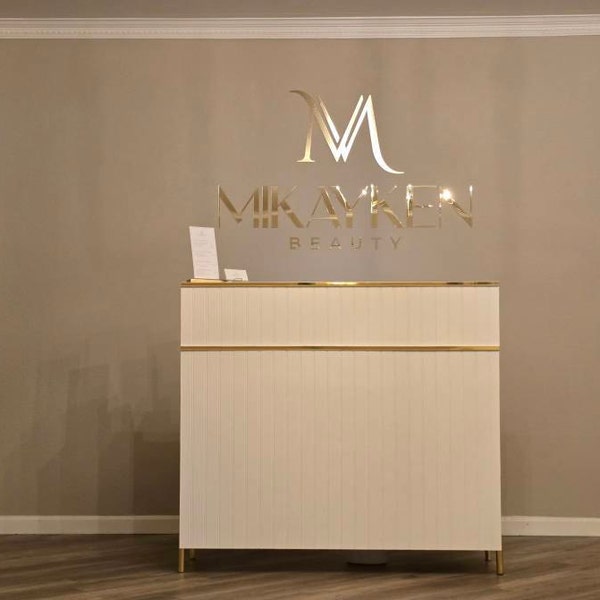 Round Backlit Acrylic Logo Sign Business Acrylic Logo Sign LED Business ...