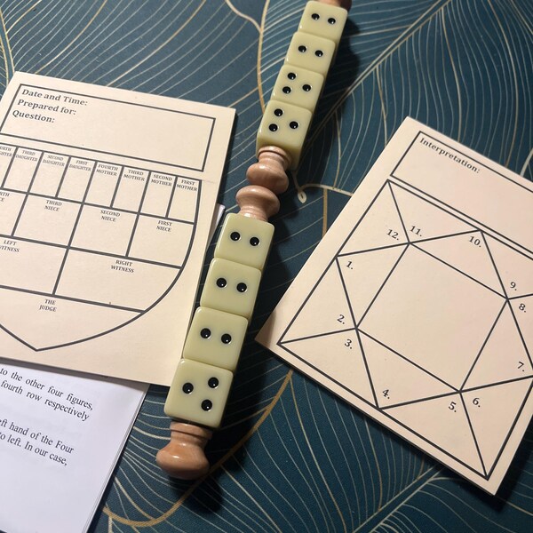 Set of I-CHING Dice With INSTRUCTIONS, Oracle Divination - Etsy