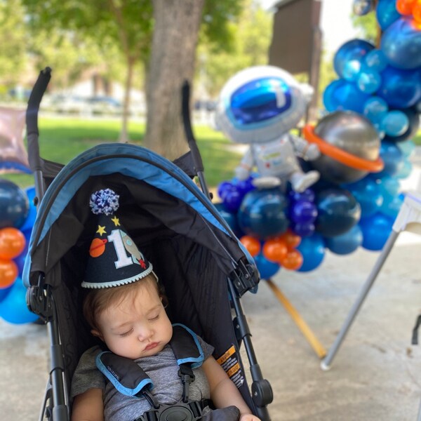 Boys Space Party Birthday Hat - Rocket Birthday Hat - First Trip Around ...