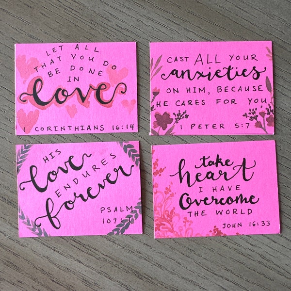 15 Encouraging Bible Verses | Digital Download Printable Notecards ...