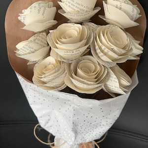 Book Page Flowers, Book Flowers, Paper Roses, Paper Flowers, Book Lover ...