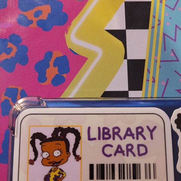 Daira Library Card Sticker, Boho Daira Library Card Sticker, Floral ...