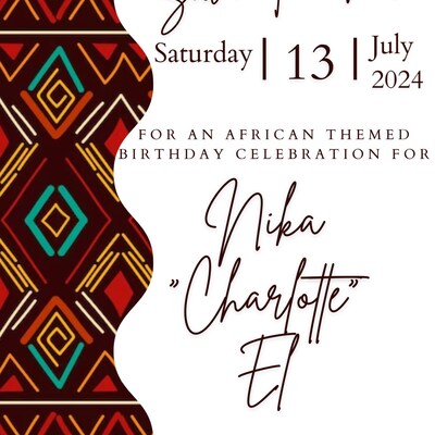 Wedding Invitation &timeline Template,order of Events, African Wedding ...