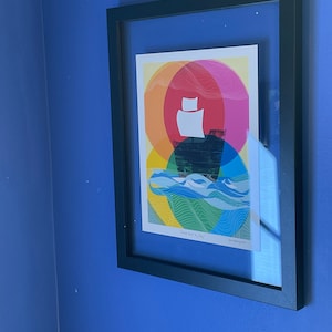 Screenprint Winter Cardinal Art Print Silkscreen Wall Art - Etsy