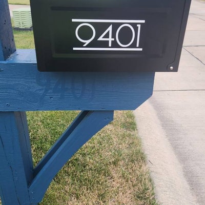 Custom Weatherproof Mailbox Sticker Outdoor Address Decal, Easy to ...