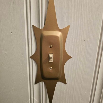 Flux Mid Century Modern Broyhill Danish Atomic Light Switch Wall Plate ...
