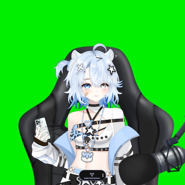 Live2dmodel Snow Leopard [premade Vtuber Model/fully Rigged/ready to ...