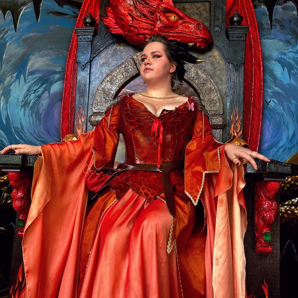 Fantasy Tack Set - DELUXE RED DRADON - Hand Carved, Hand Tooled, Hand ...