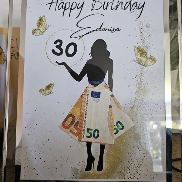 Cadeau anniversaire RIEN Cadeau drôle Affiche surprise pour billets à ...
