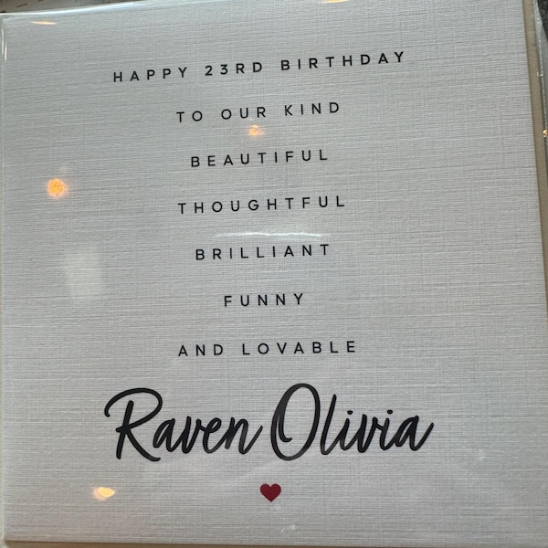 Happy 12th Birthday Card Granddaughter Personalized Twelfth Birthday