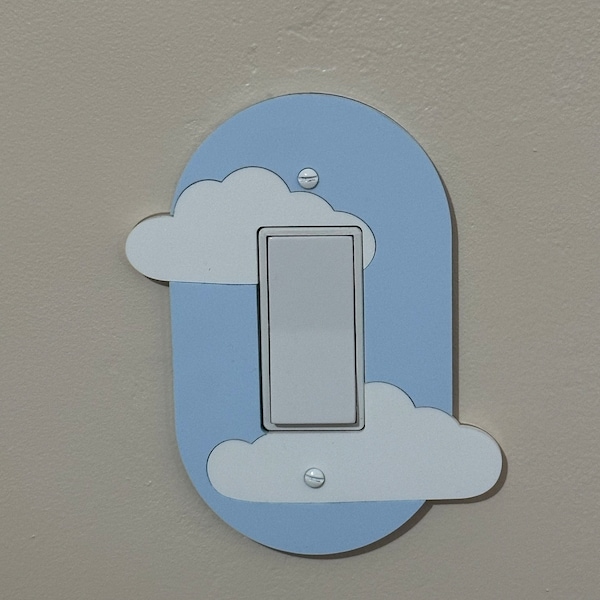 Floating Clouds Light Switch Plate and Outlet Covers - Multiple Options ...