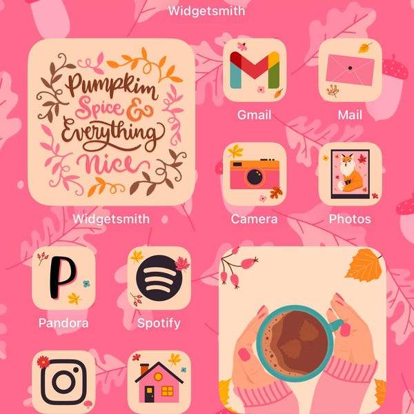 Plants Aesthetic Themed App Icons | 100 Icon Aesthetic Pack | iPhone or ...