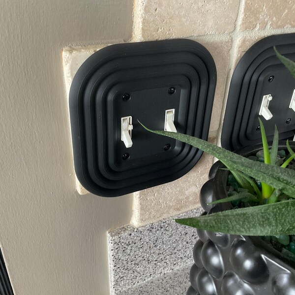 Mid-century Modern Oval Light Switch Cover Plate | Fits Toggle Switches ...
