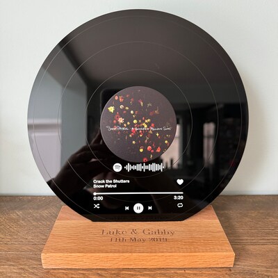 Song Personalized Record Birthday Gift for Her Anniversary Gift for Him ...