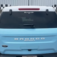 FUNSIZE BRONCO Self Aware Ford Bronco Sport Vinyl Window Sticker for ...
