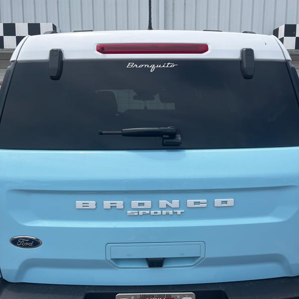 FUNSIZE BRONCO Self Aware Ford Bronco Sport Vinyl Window Sticker for ...